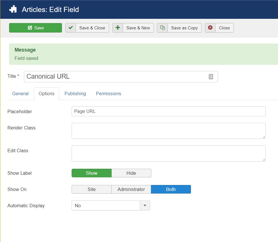 Using Joomla Custom Fields to Add Canonical URLs | Robert Went, PHP ... Using Joomla Custom Fields to Add Canonical URLs | Robert Went, PHP ...